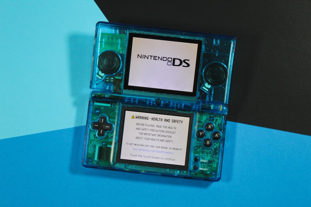 Nintendo DS Lite Mod Custom NDSL Mod Console Reshelled With New Clear ...