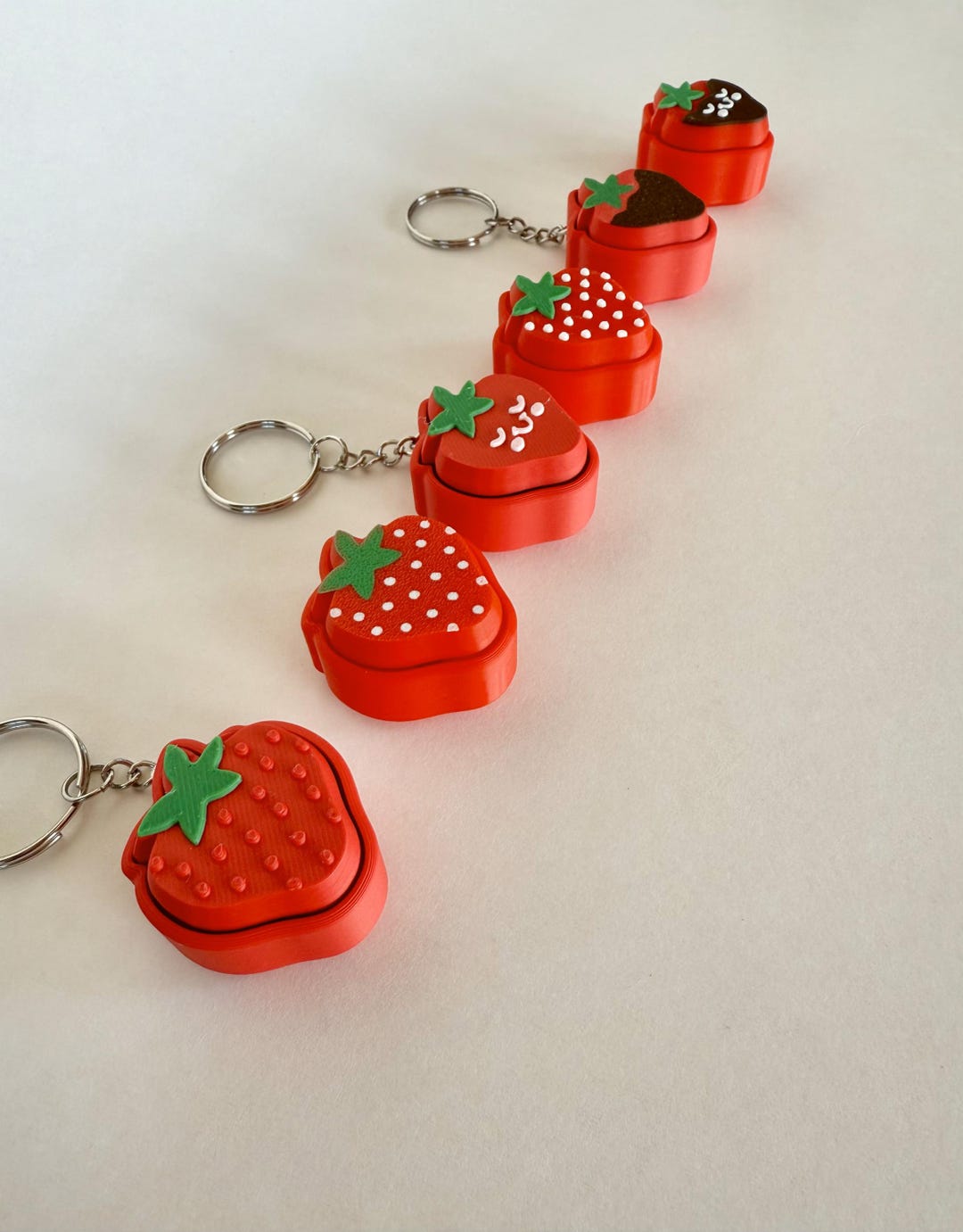 Strawberry Fidget Keychain: Clicky Keyboard Switch - Etsy