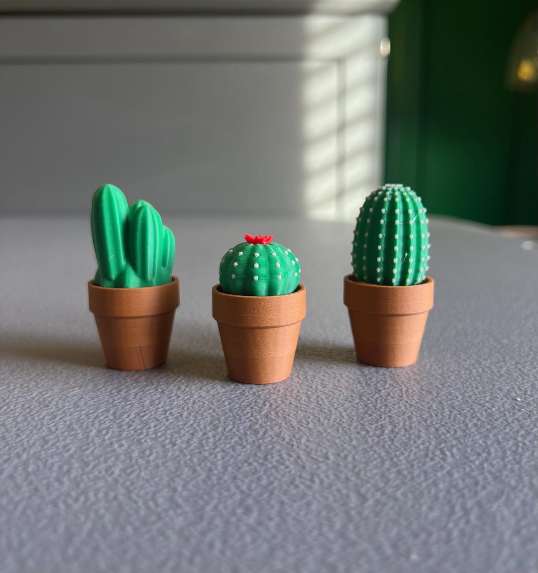 Cute Clicky Cacti | 3D Printed Fidgets for ADHD | Mini Cactus Decor ...