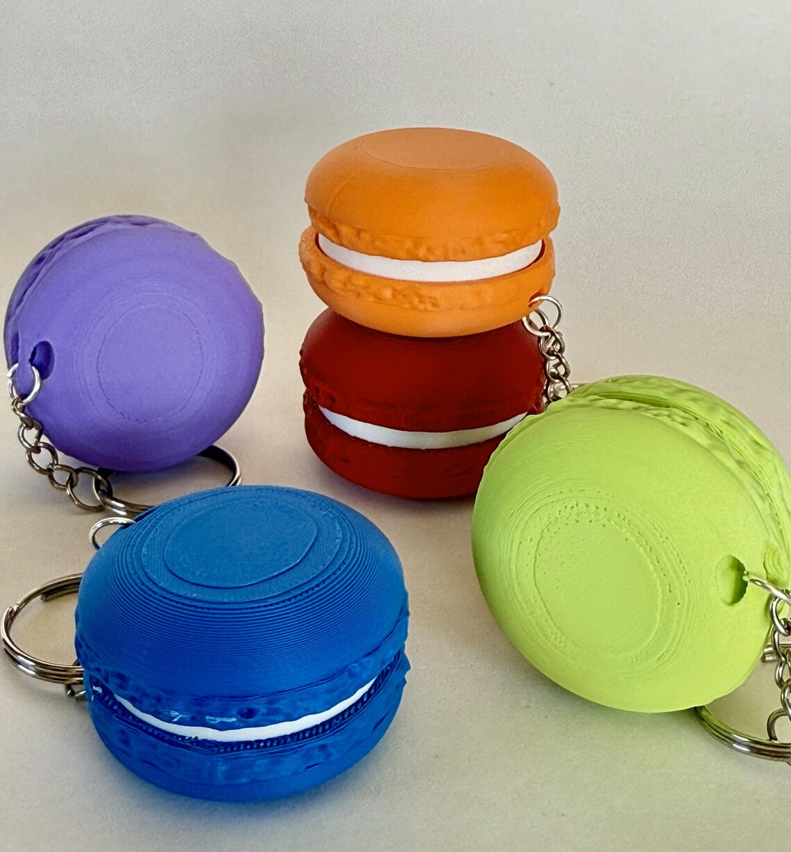 Macaron Fidget Keychain: Clicky/quiet Switches - Anxiety Relief Toy - Etsy