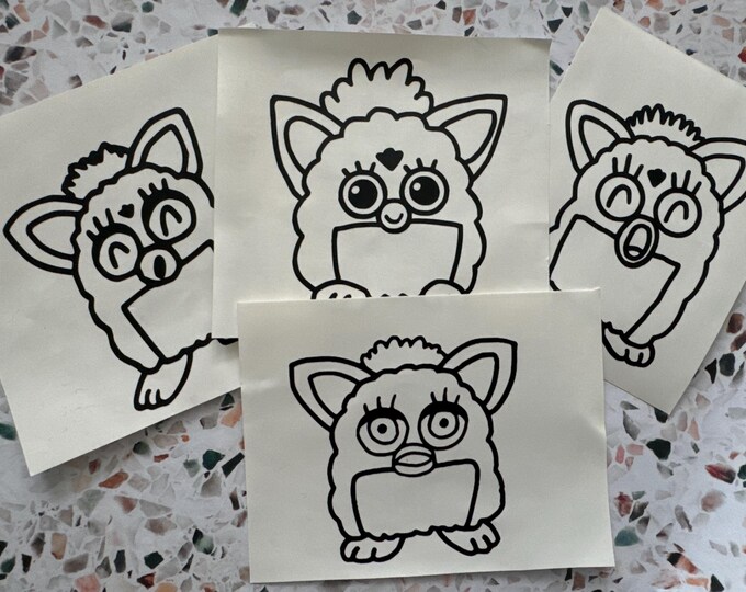 Furby Vinyl Decal - Etsy