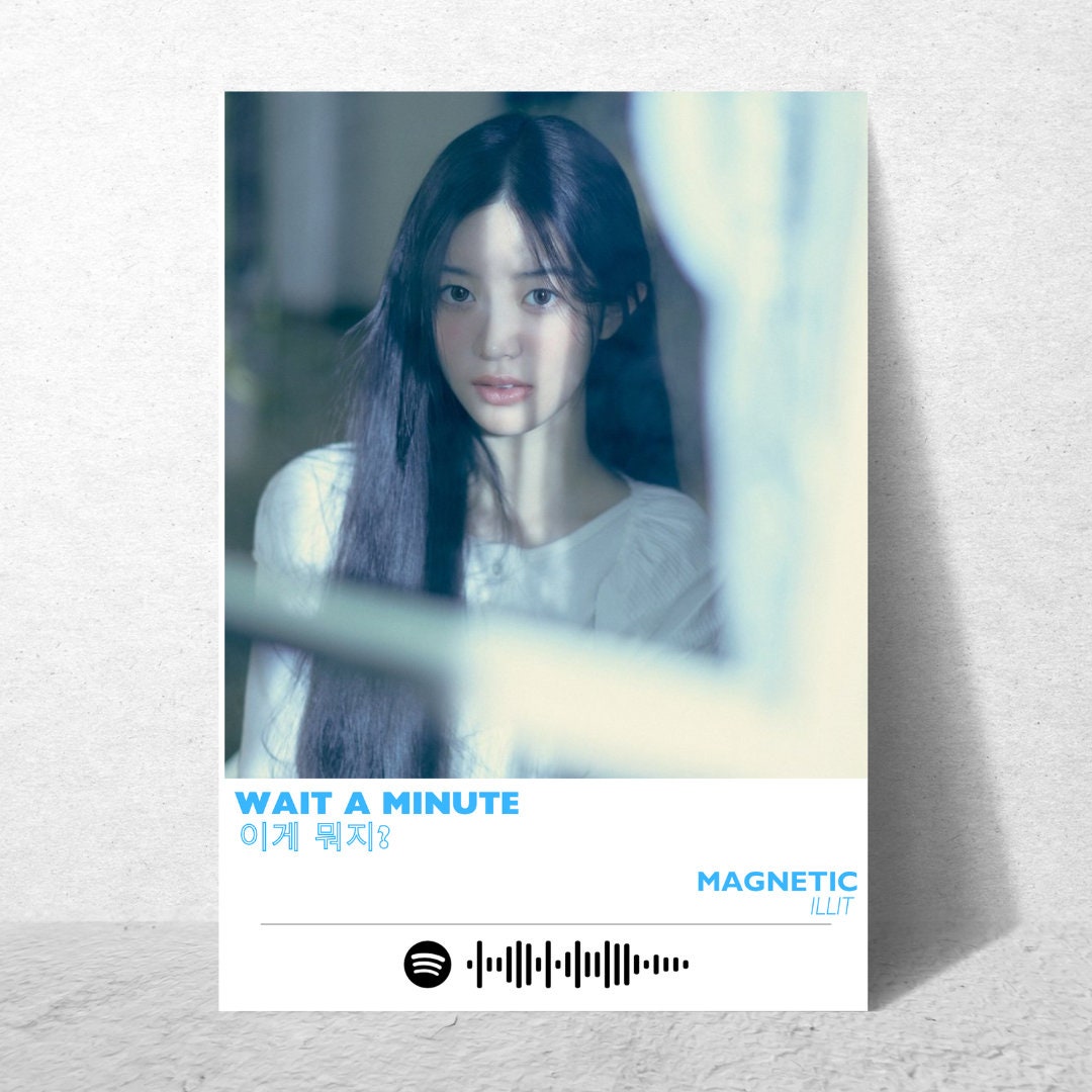 ILLIT Poster Minju Magnetic Lyric Poster | ILLIT Poster Wall Art | Spotify Code Artwork ...