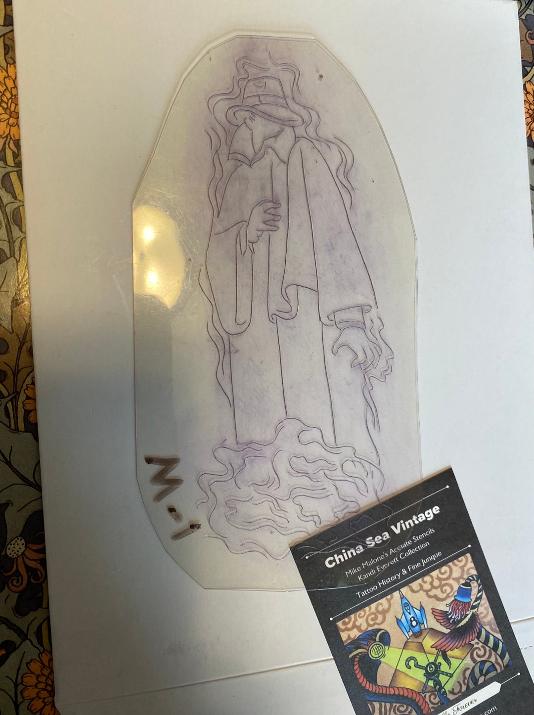 Mike Malone Acetate Stencil Vintage Tattoo Flash by Rollo Secret Agent ...