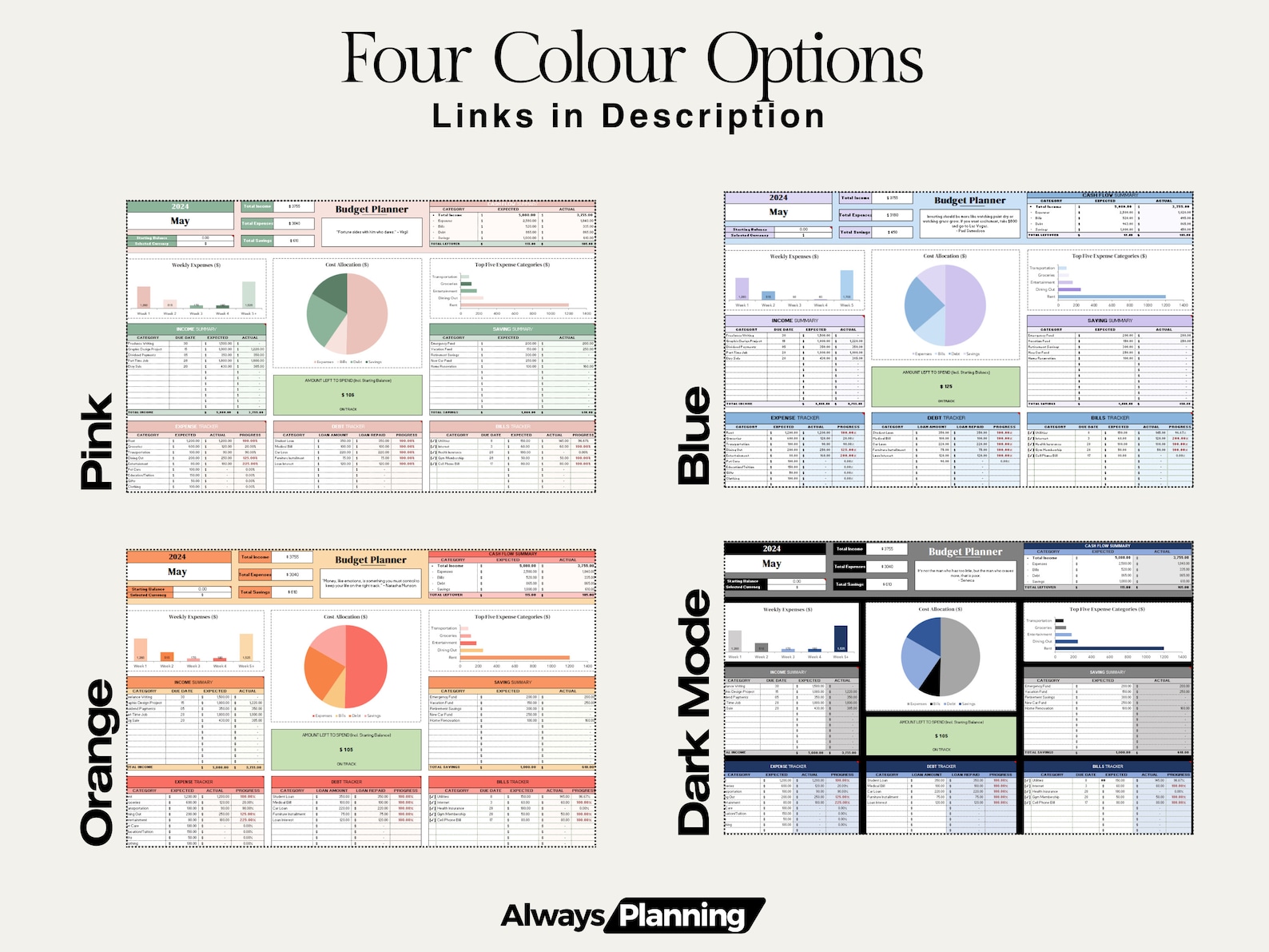 Simple Excel Budget Template Monthly Budget Google Sheet Budget ...