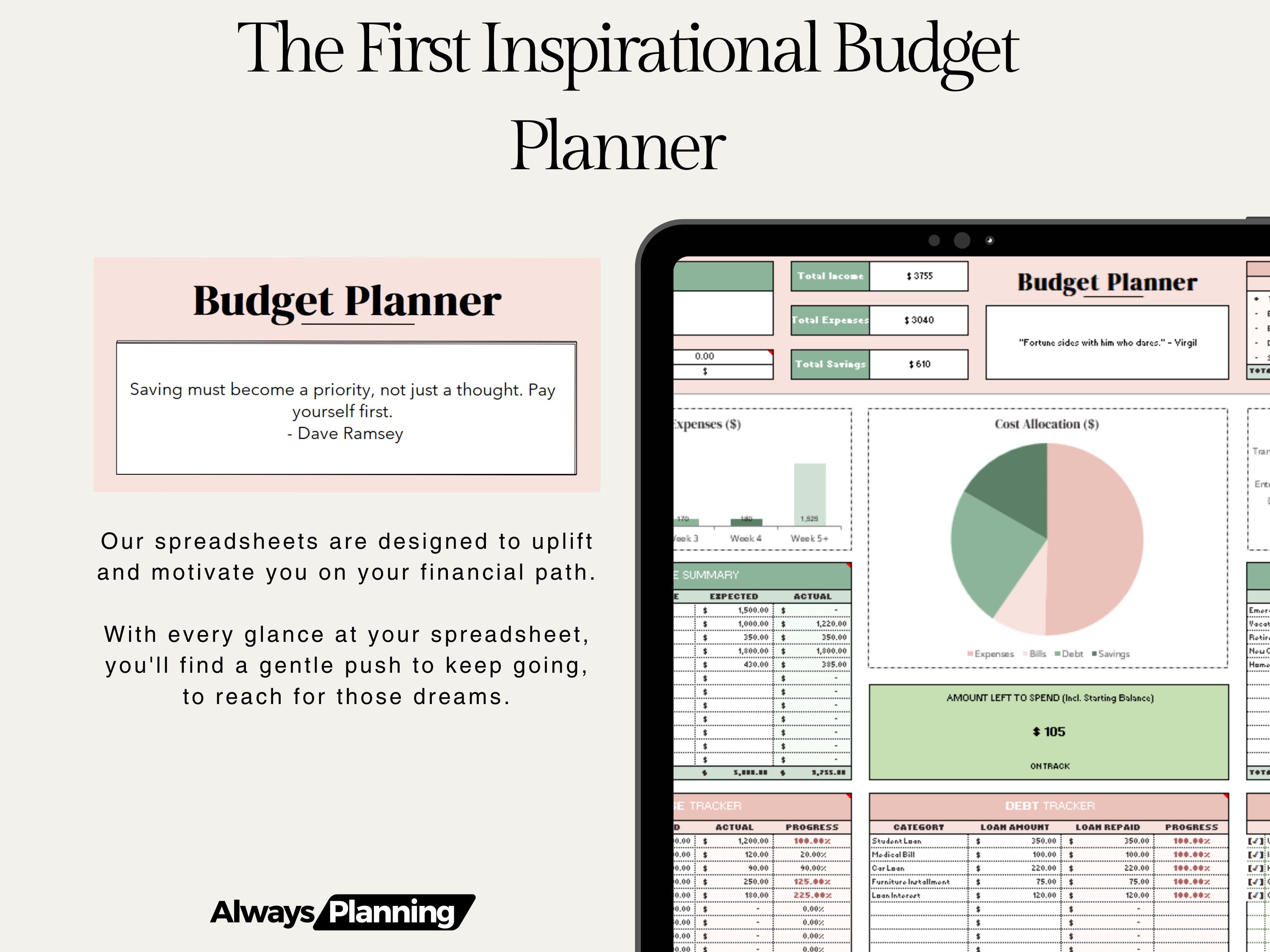 Simple Excel Budget Template Monthly Budget Google Sheet Budget ...