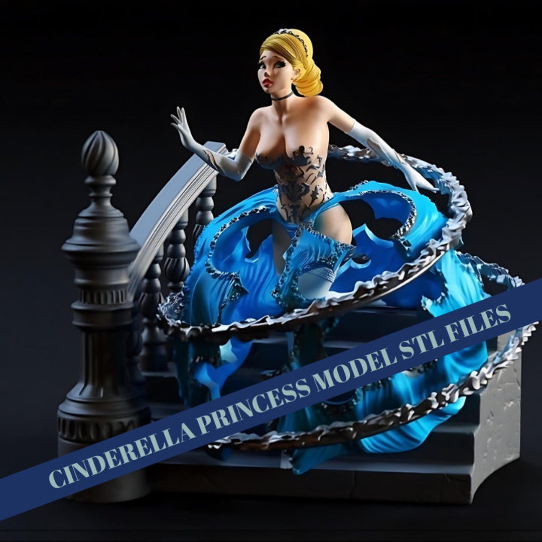 Princess Girl Stl File for 18, 3D Digital STL File,3d Model,3d Printer ...