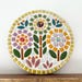 15 Cm Round Flowers Mosaic Kit, DIY, Make Your Own Mosaic, Mosaic Craft ...