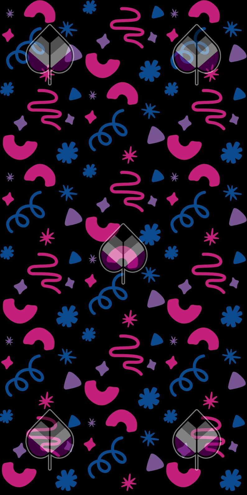 3 Pack Bi Arcade Carpet Wallpapers, Subtle Bisexual Pride Flag Gift ...