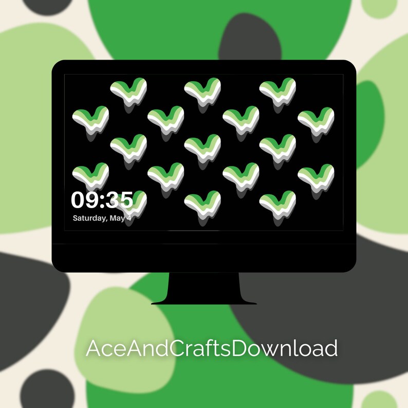 Aro Hearts Computer Wallpaper, Heart Patterned Desktop Background ...