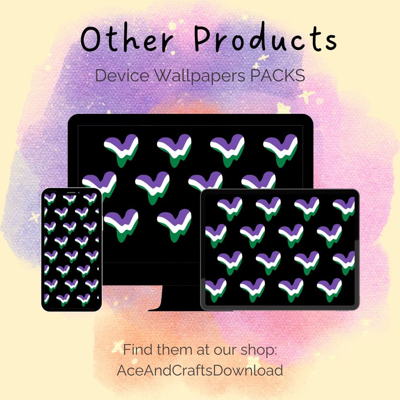 Bi Hearts Computer Wallpaper, Heart Patterned Desktop Background ...