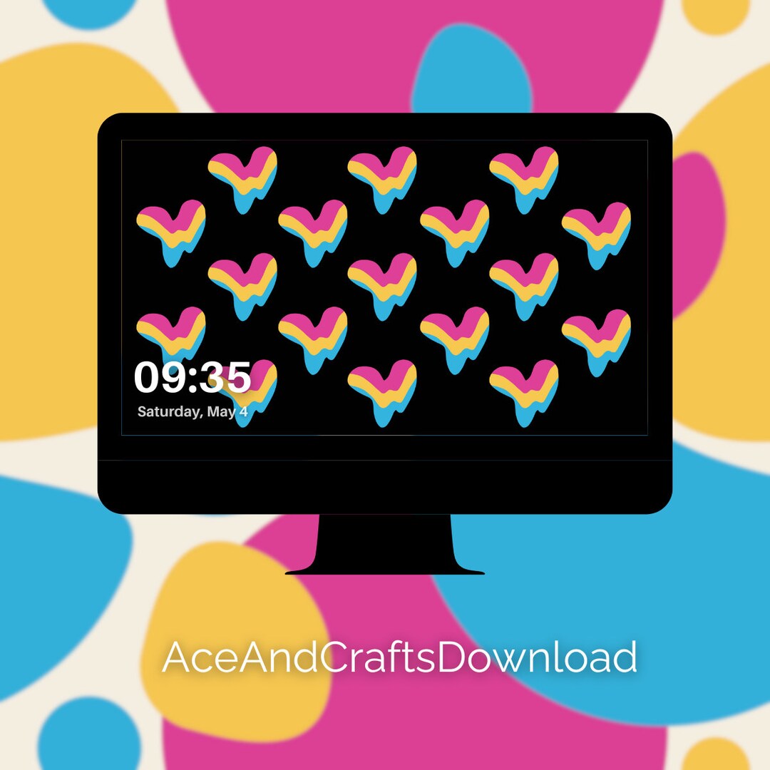 Pan Hearts Computer Wallpaper, Heart Patterned Desktop Background ...