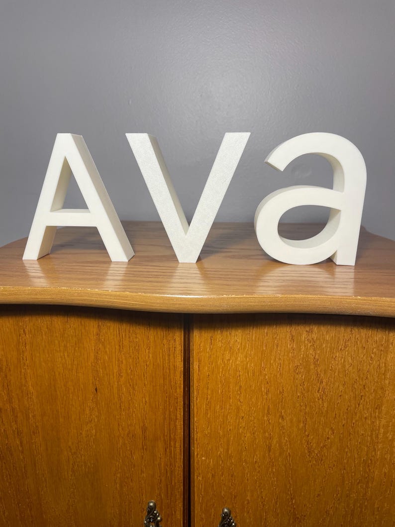 Standing Block Letters: Custom Name, Room Decor - Etsy
