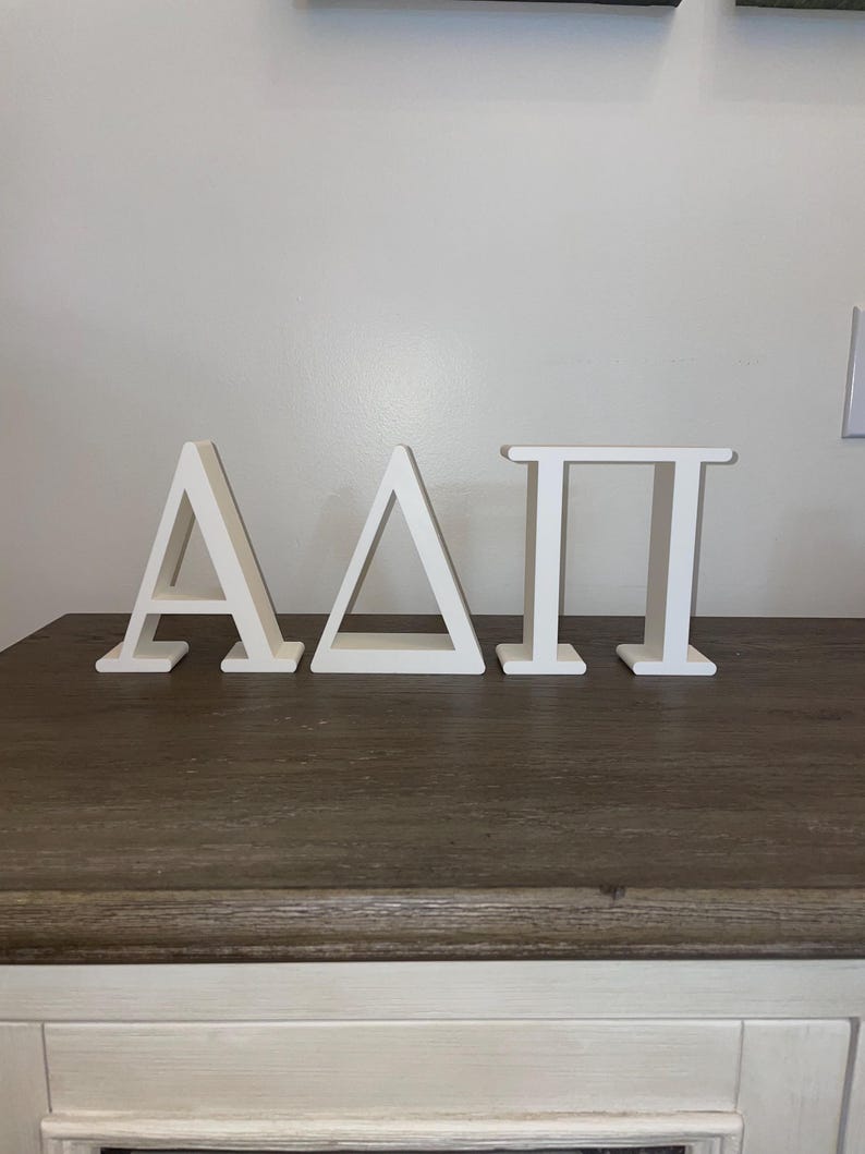 Greek Letters Sorority / Fraternity Thick Standing, Dorm / Apartment ...