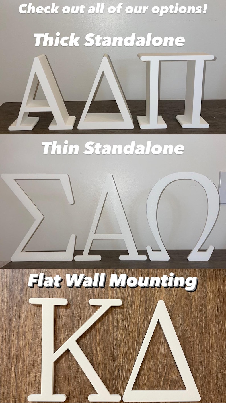 Greek Letters Wall Hanging : Sorority / Fraternity, Flat, Dorm ...