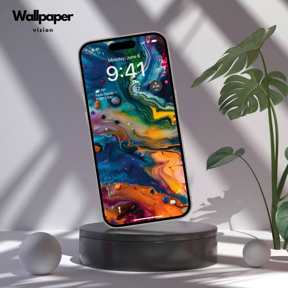 Splash Paint Universe iPhone Wallpaper | Colorful - Etsy