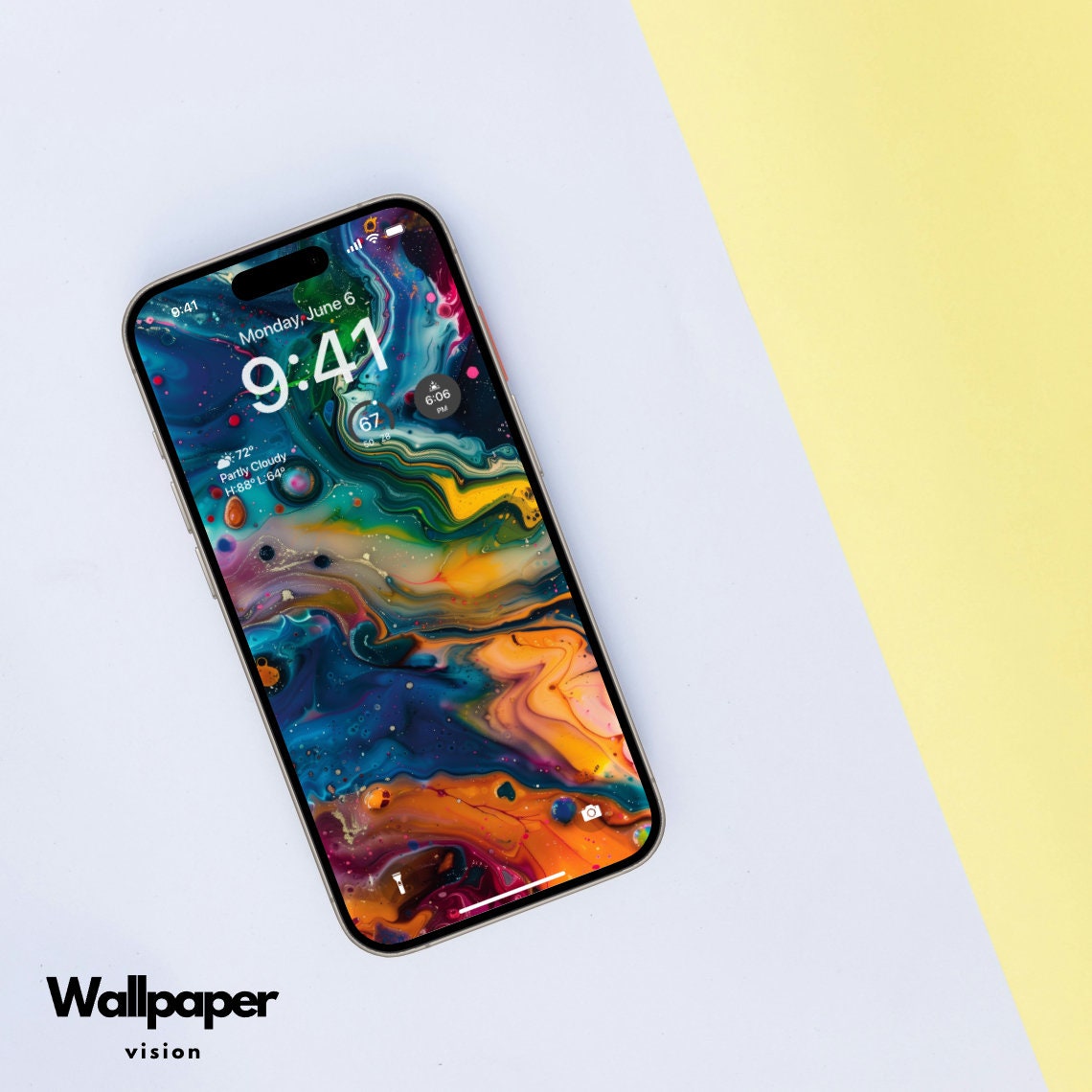 Splash Paint Universe iPhone Wallpaper | Colorful - Etsy