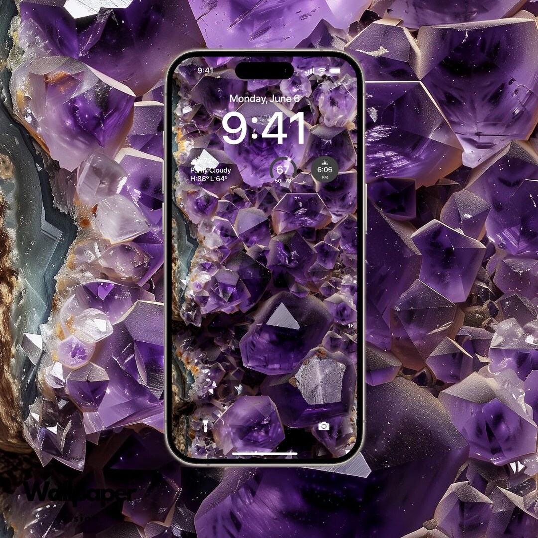 IPhone Wallpaper Crystals Art High Resolution Vivid Details - Etsy