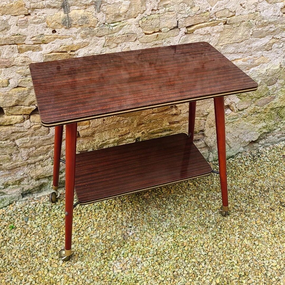 Vintage Formica Rolling Table - Etsy