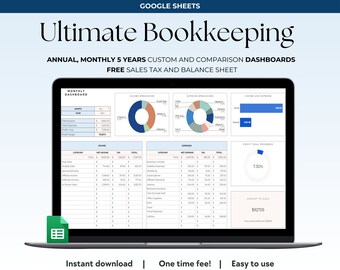 Small Business Bookkeeping Spreadsheet Easy Bookkeeping Template Accounting Google Sheets Profit ...