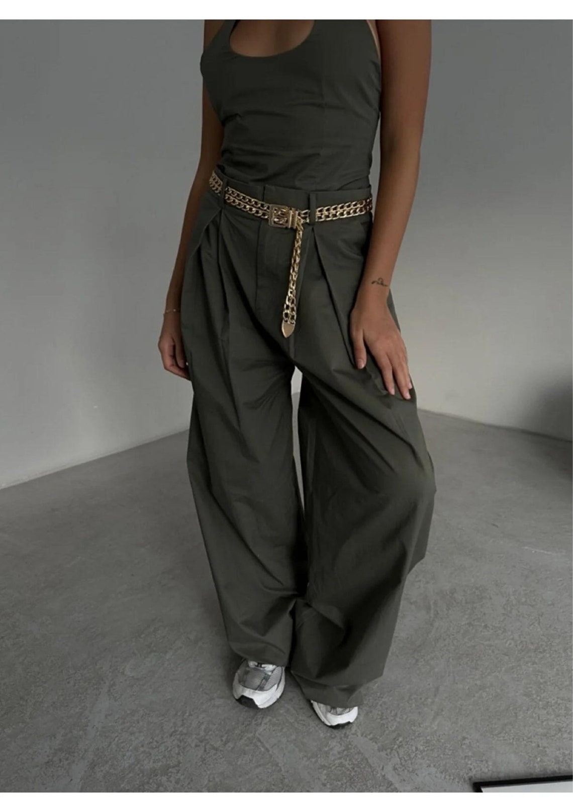 Women's Gold Double Chain Belt, Women's Belt, Chain, Gift, Gold Fashion ...