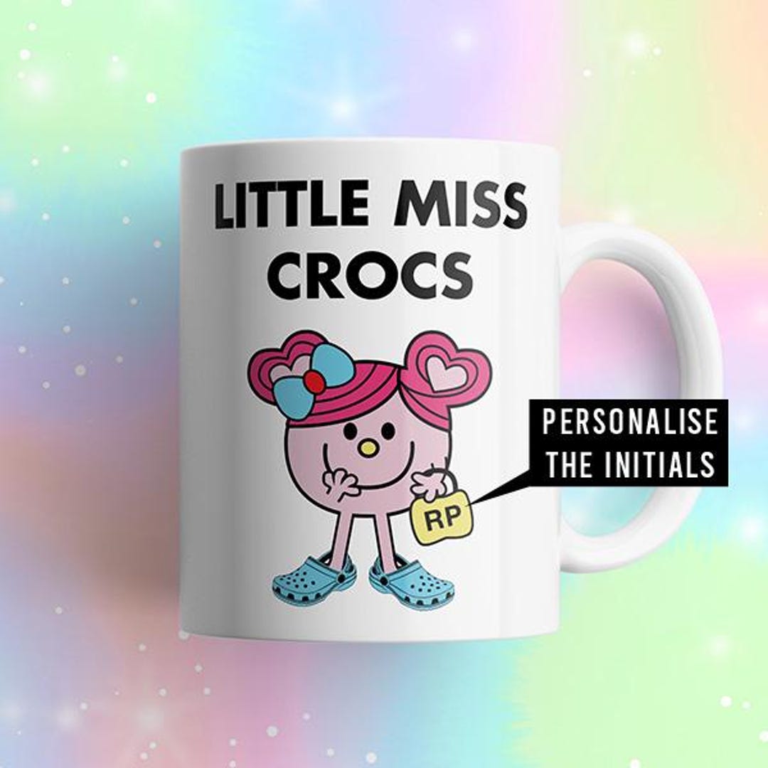 Personalised Little Miss Crocs Coffee Tea Mug Coaster Gift Set - Etsy