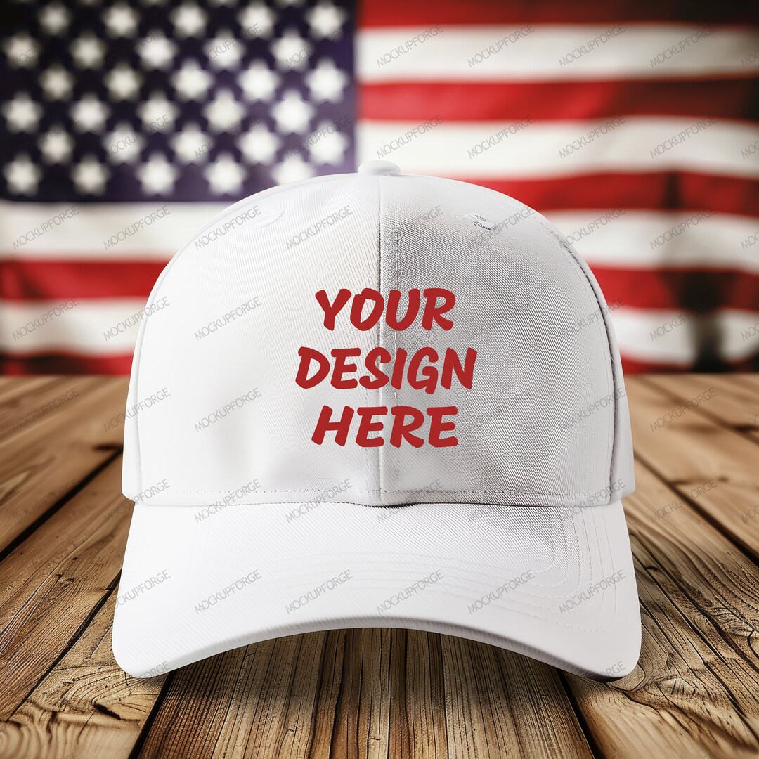 White Baseball Hat Mockup, White Baseball Cap Mockup, Trucker Hat ...