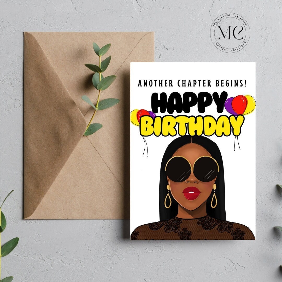 Another Chapter Begins Happy Birthday Greeting Card | Ethnic Card ...