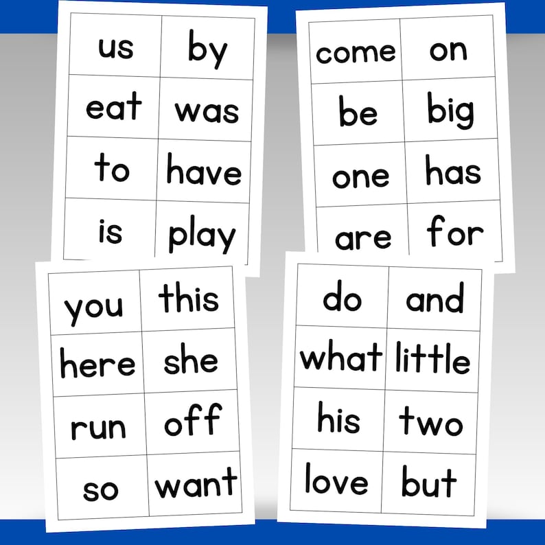 Printable Fry First 100 Sight Words Flashcards With Words List. Prek ...
