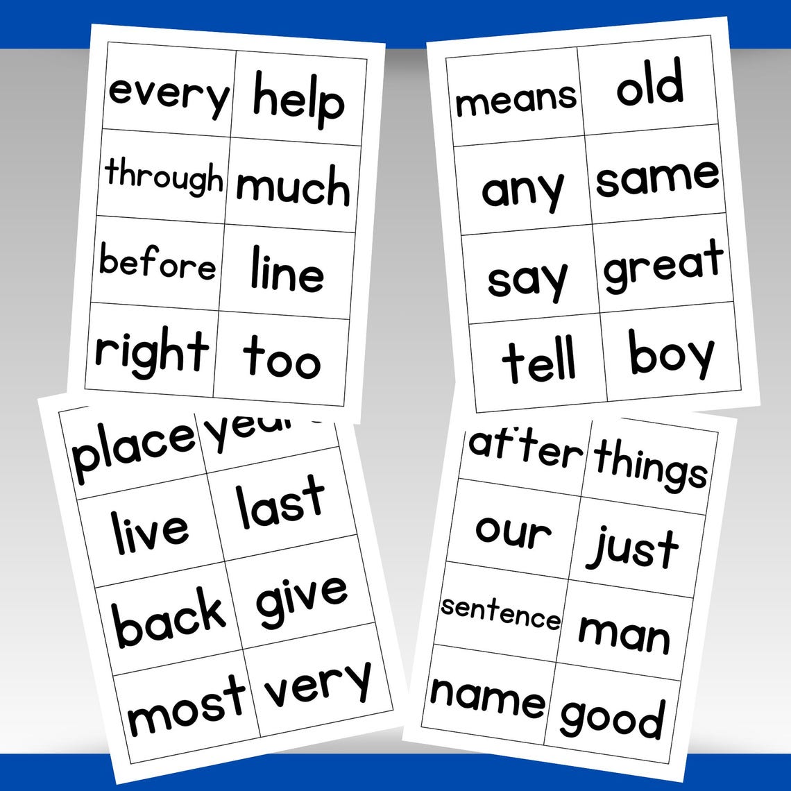 Printable Fry Second 100 Sight Words Flashcards With Words List. Prek ...