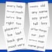 Printable Fry Second 100 Sight Words Flashcards With Words List. Prek ...