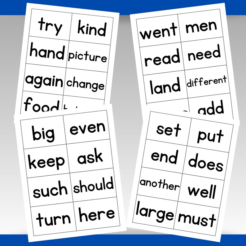 Printable Fry Second 100 Sight Words Flashcards With Words List. Prek ...