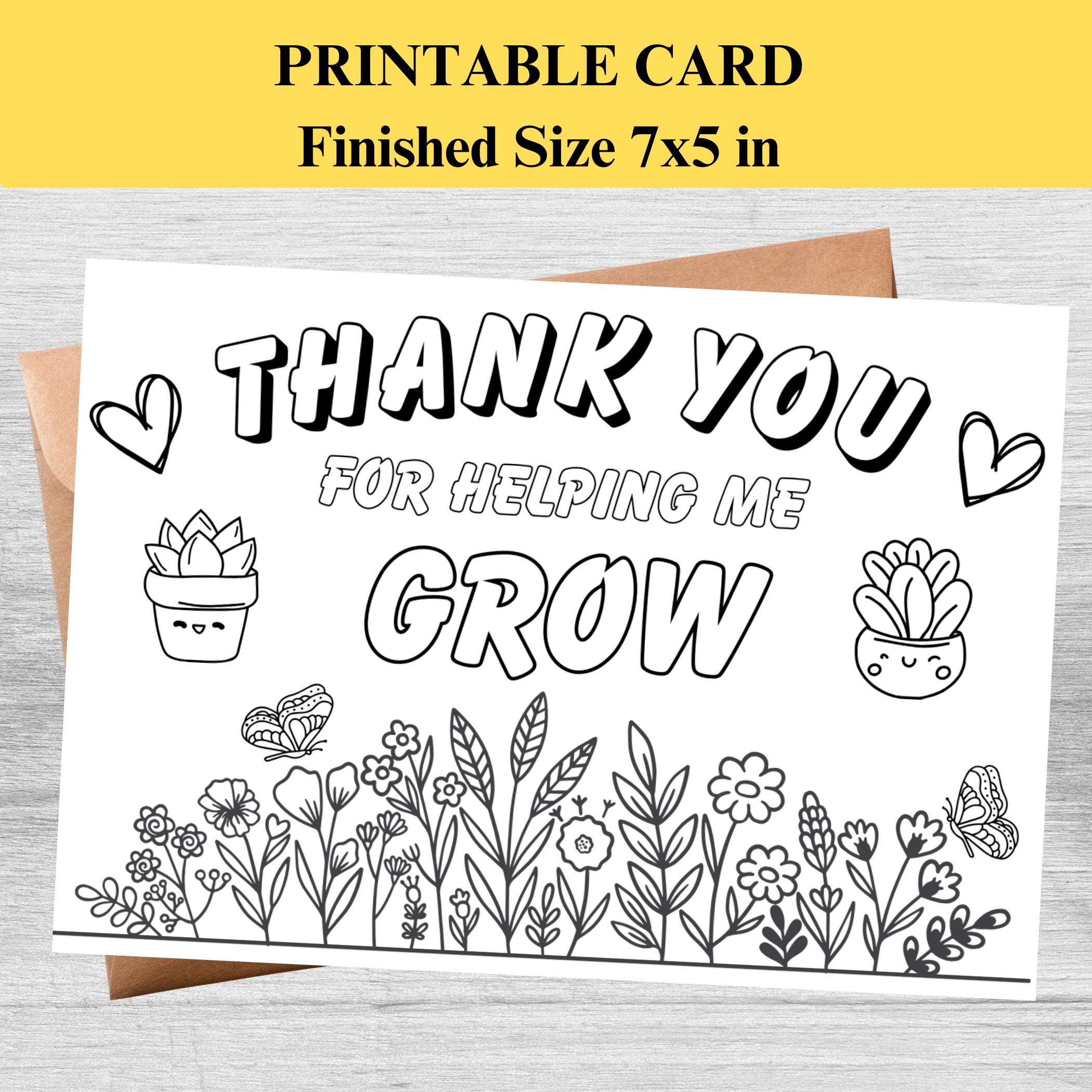 3 Printable Teacher Appreciation Cards I Thank You Card for Teacher I ...
