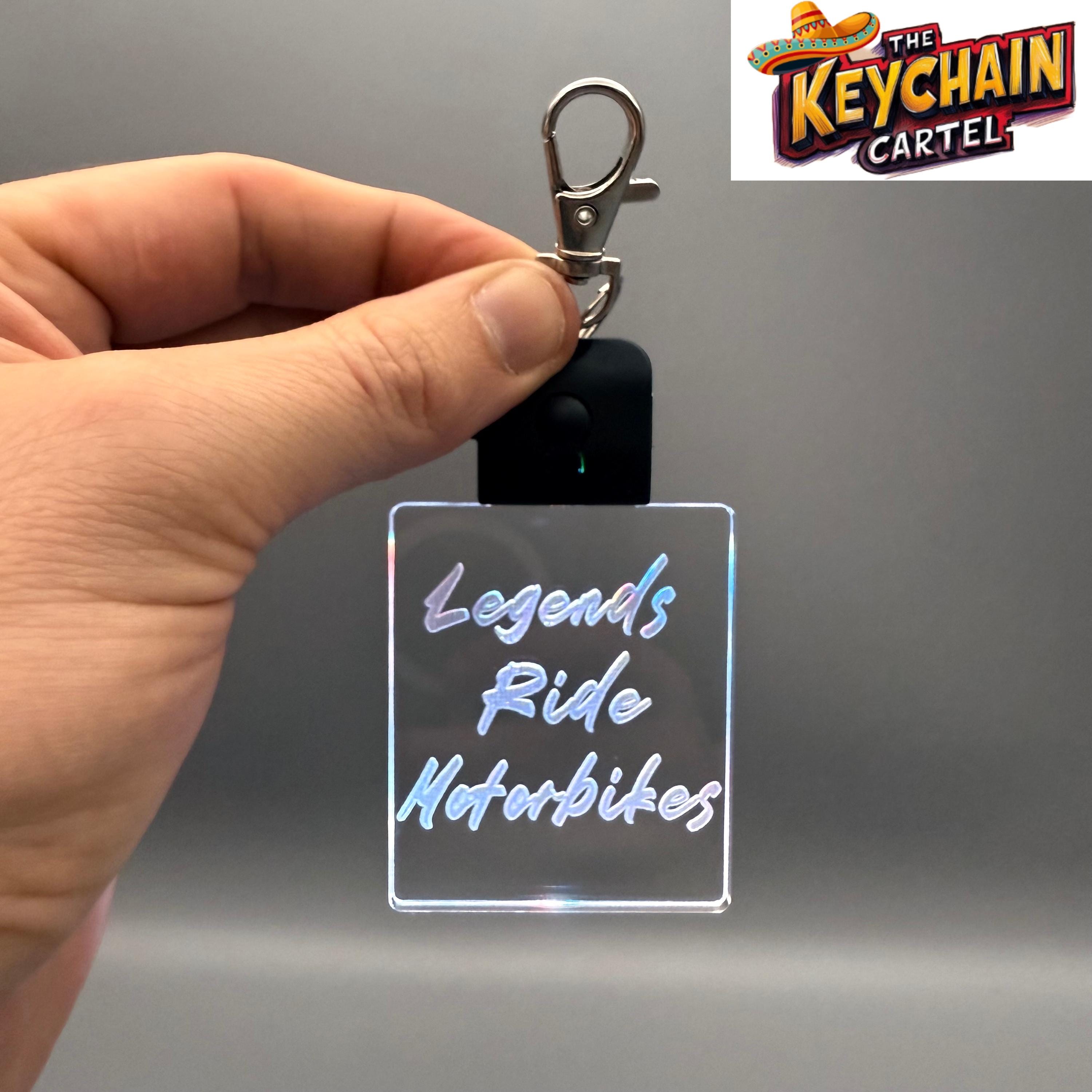 Legends Ride Motorbikes LED Keychain: Rechargeable Biker Gift - Etsy