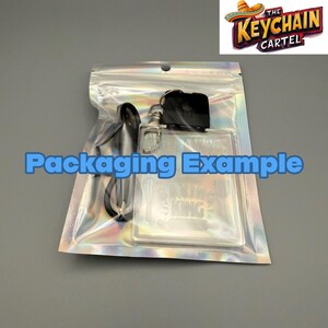 Custom LED Keychain: Personalized Logo, Rechargeable Keyring - Etsy