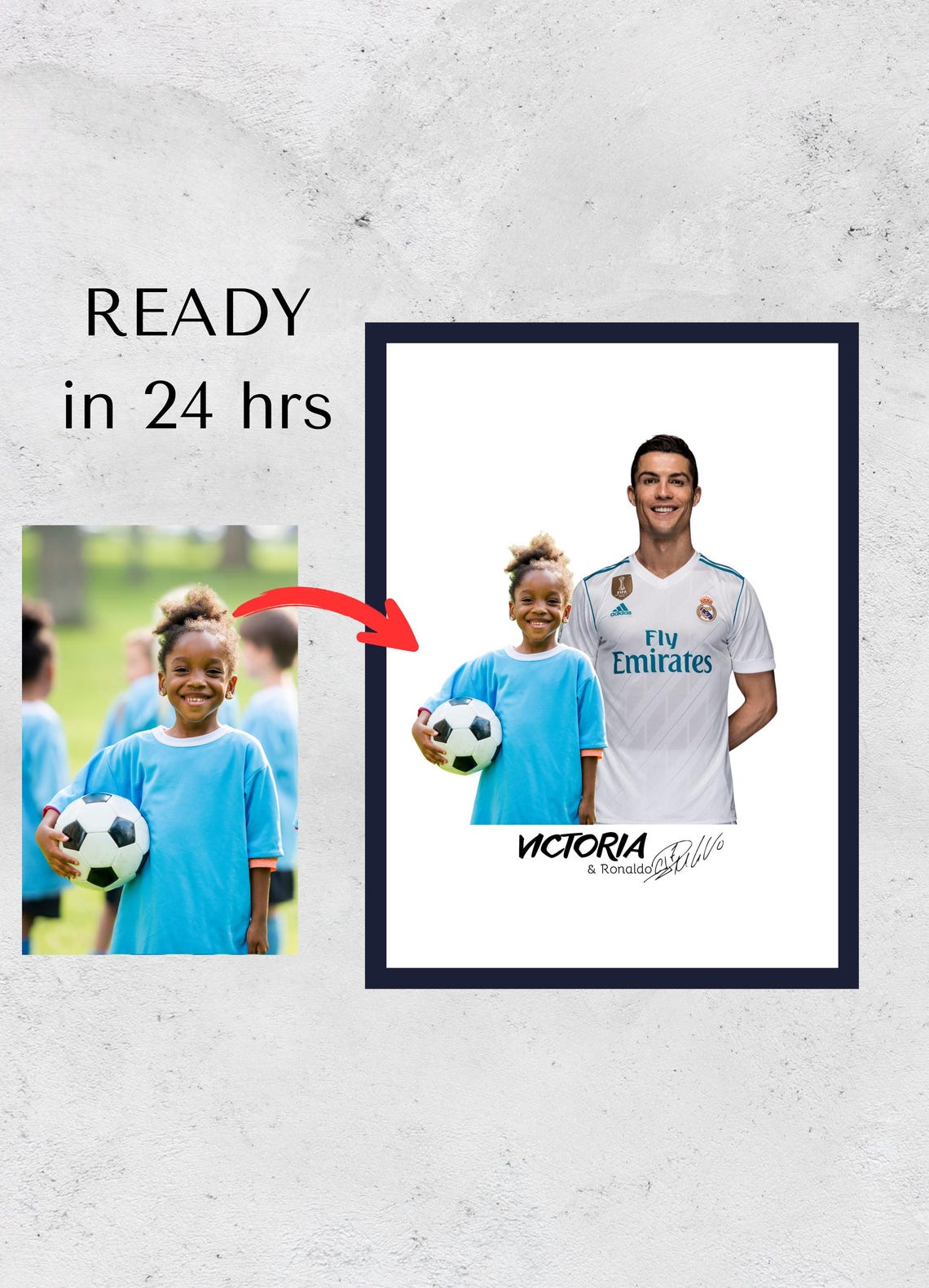 Personalized Ronaldo Poster: Custom Photo Gift (digital A3 Print) - Etsy