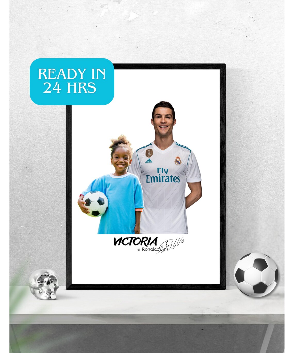 Personalized Ronaldo Poster: Custom Photo Gift (digital A3 Print) - Etsy