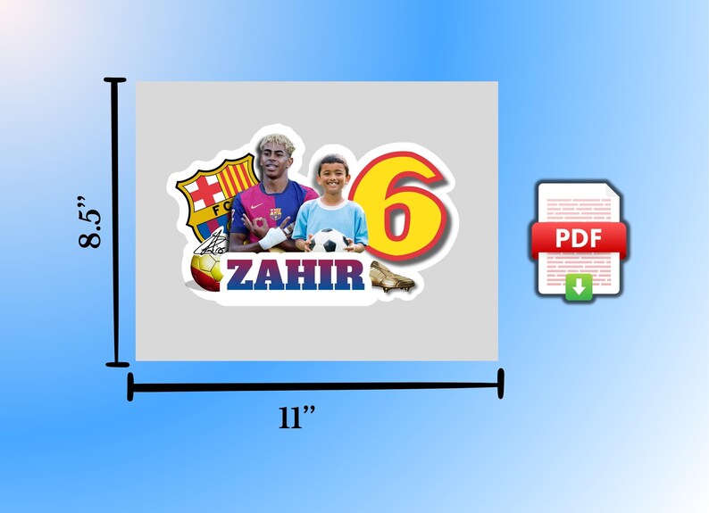 Custom Lamine Yamal Cake Topper: Personalized Soccer Birthday Party ...