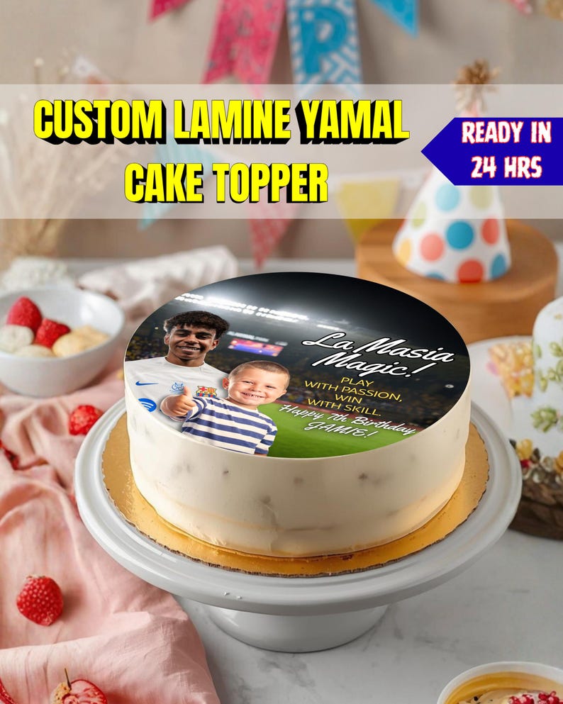 Custom Lamine Yamal Cake Topper, Yamal Fan's Birthday, Digital Download ...
