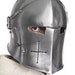 Medieval Barbute Helmet Visor Helmet Steel Knight Wearable Barbuta ...