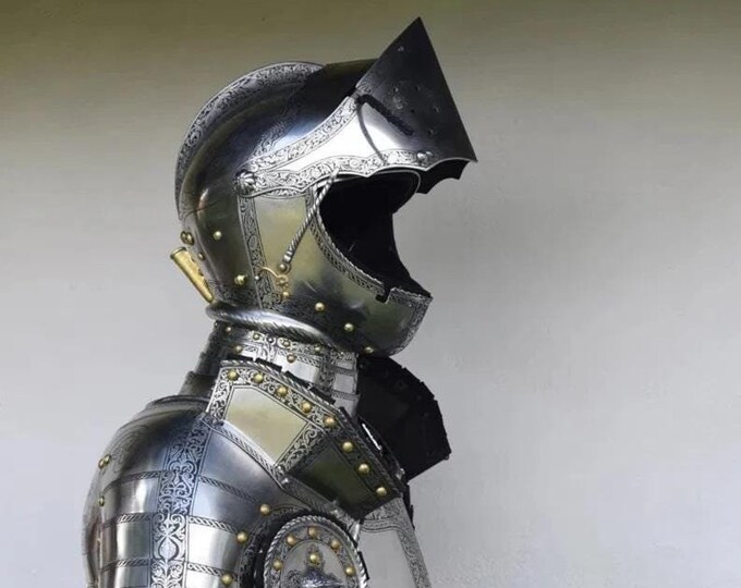 Medieval European Full Battle Armor Suit Knight Steel Armor Wearable ...