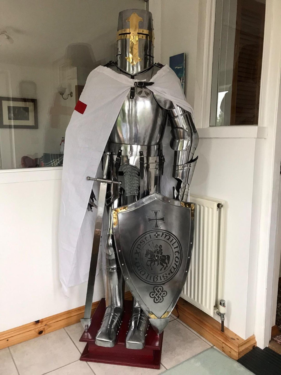 Medieval Costume Armor Full Battle Suit Knight Steel Armor Wearable ...