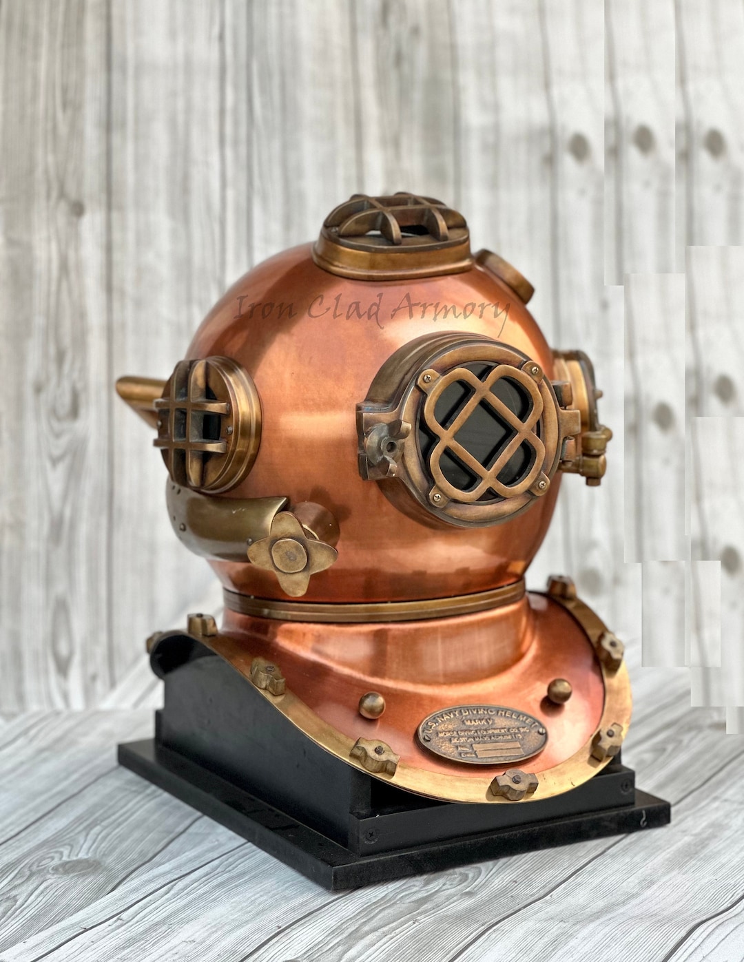 Copper Scuba Diving Helmet Divers Helmet Mark V Full Size 18"inch Scuba ...