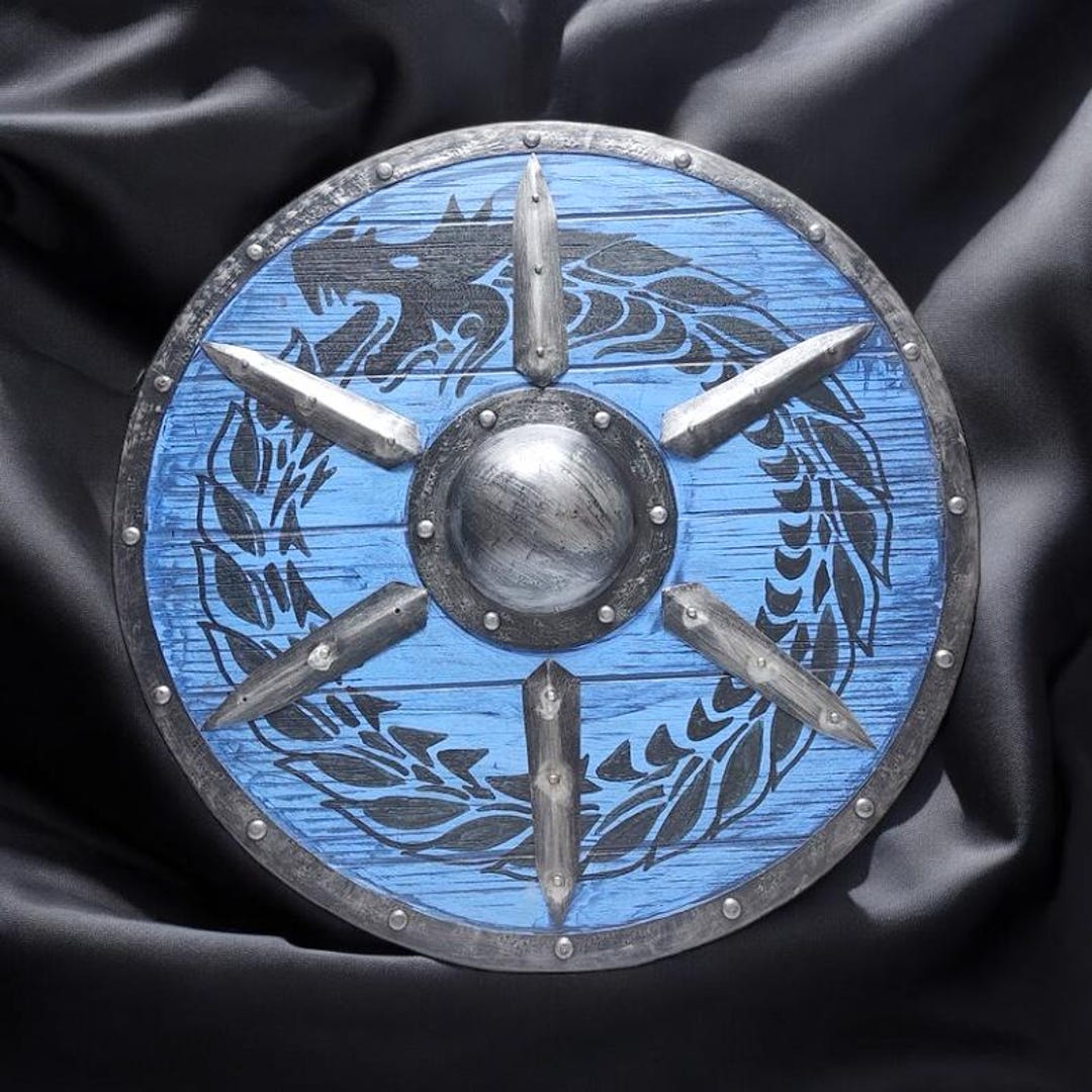 Viking Shield Wolf Wooden Shield Dragon Valhalla Raven Shield Wall ...