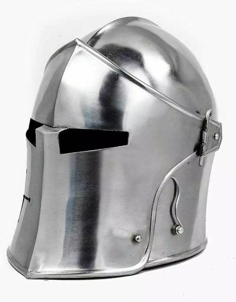 Medieval Barbute Helmet Visor Helmet Steel Knight Wearable Barbuta ...