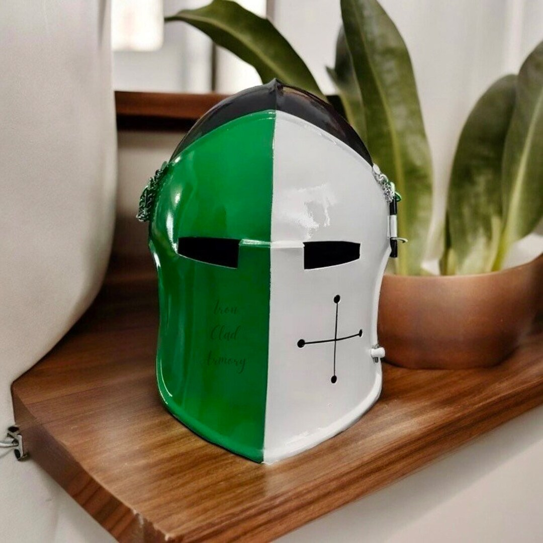 Barbute Visor Helmet Medieval Steel Knight Wearable Helmet Liner ...