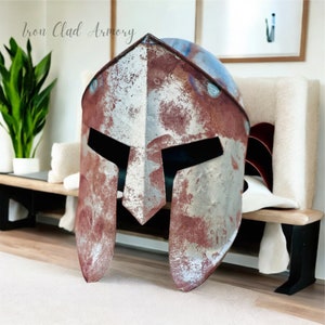 Copper Spartan Helmet 300 Movie Helmet Medieval Great King Leonidas ...