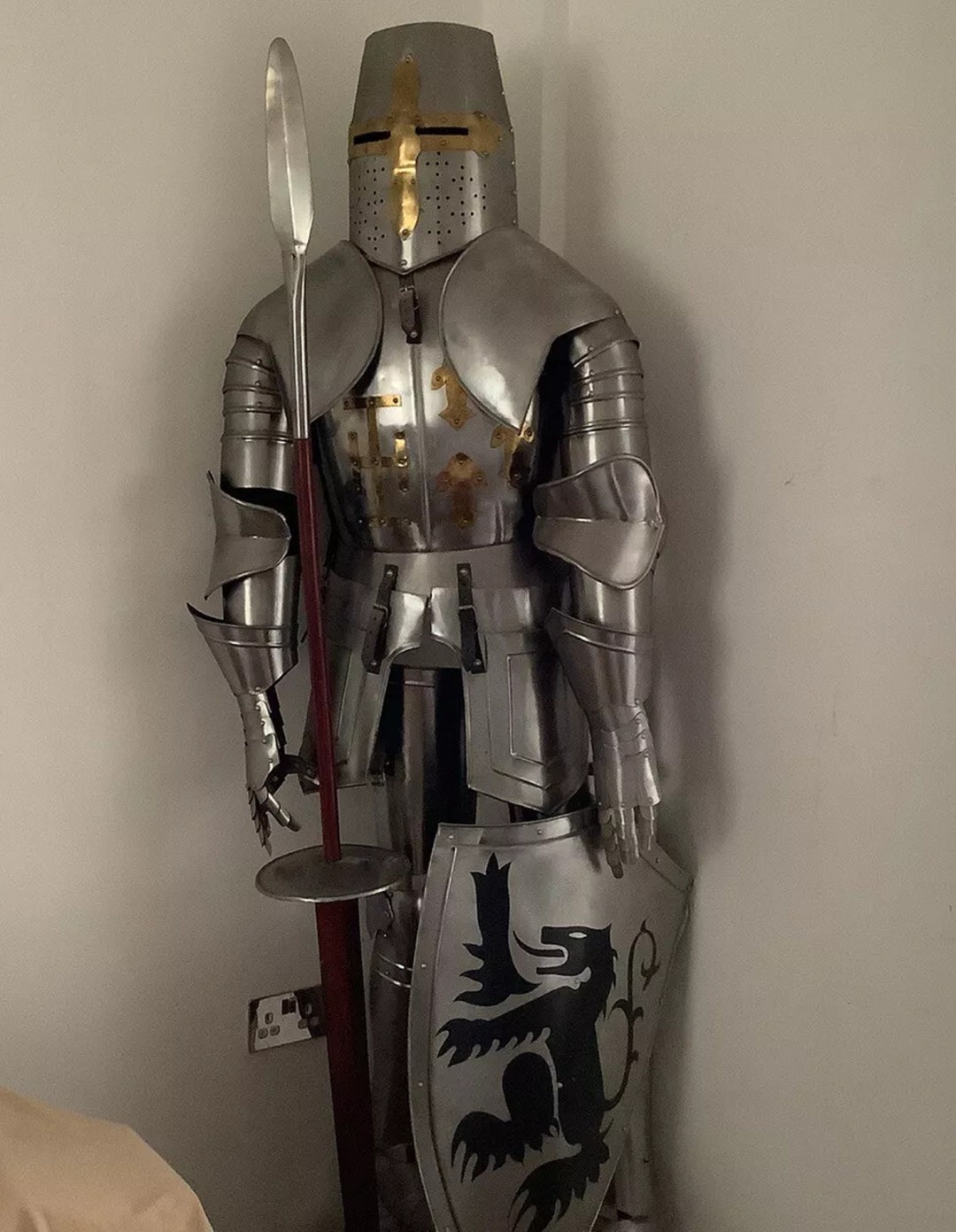 Medieval Templar Full Armor Suit Knight Steel Armor Wearable Body ...