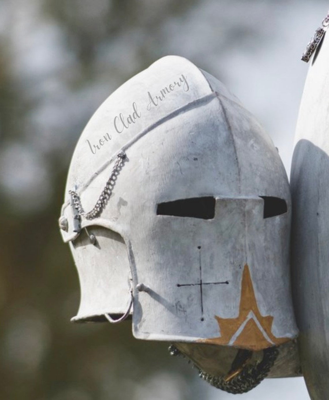 Medieval Barbuta Helmet Barbute Visor Knight Helmet Steel Wearable ...