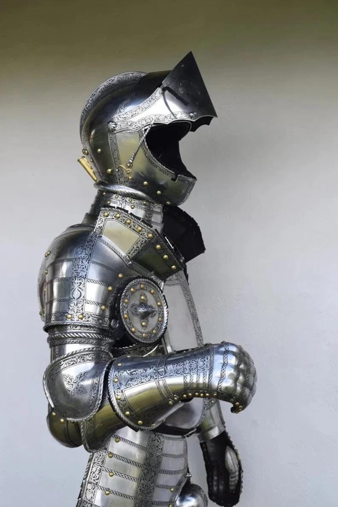 Medieval European Full Battle Armor Suit Knight Steel Armor Wearable ...