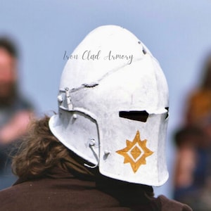 Medieval Barbuta Helmet Barbute Visor Knight Helmet Steel Wearable ...